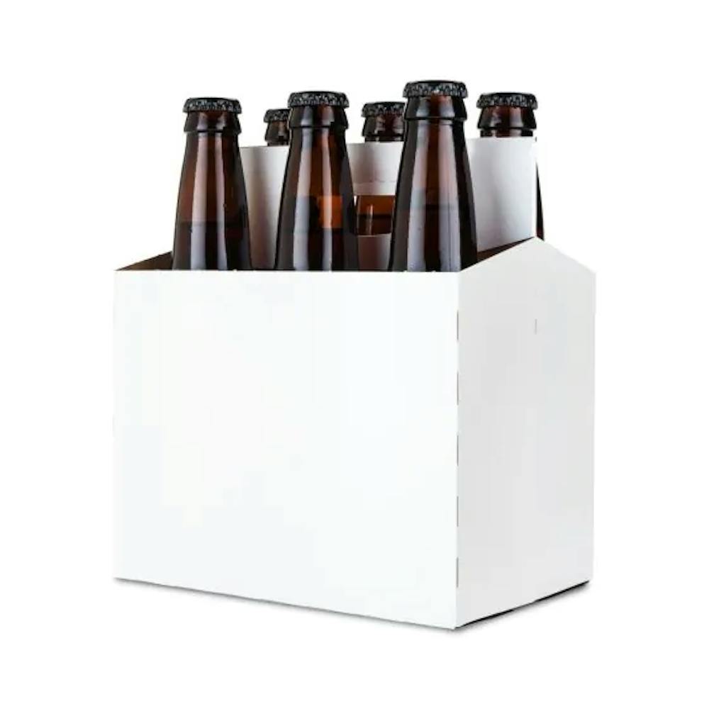 White Cardboard 6-Pack Carrier :: Other Accessories