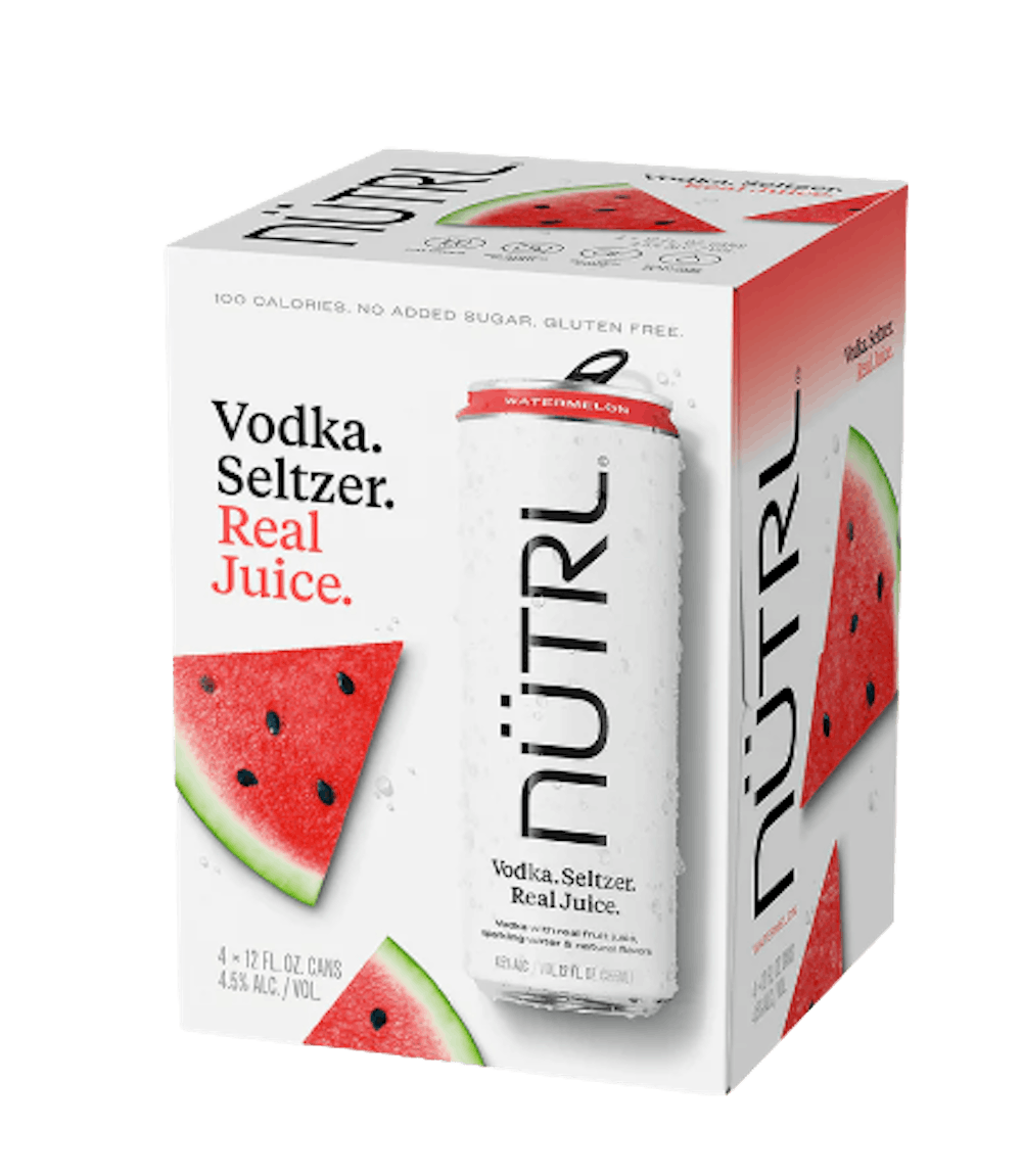 Nutrl Watermelon 4-355ml Cans :: Ready to Go Cocktails