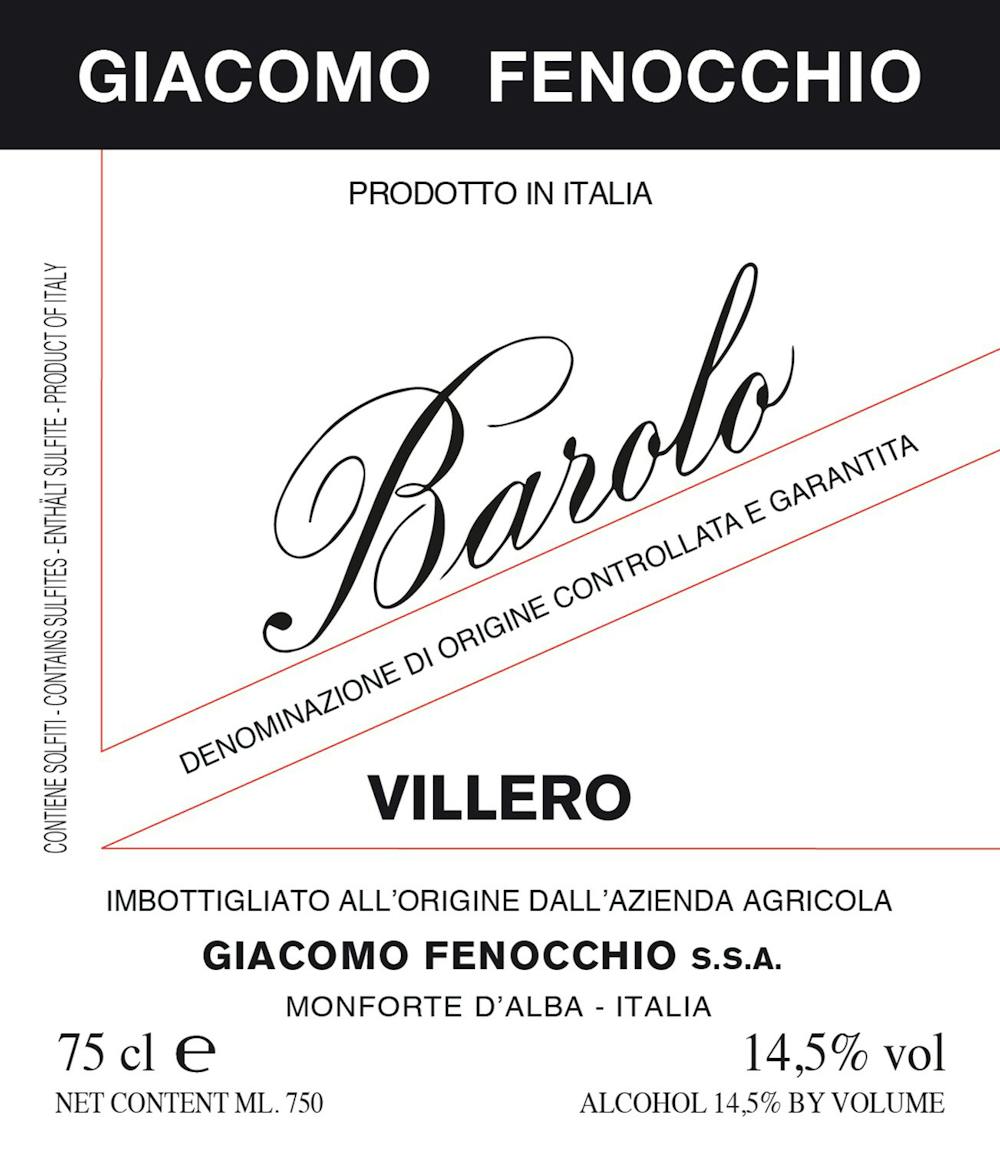 Giacomo Fenocchio 'Villero' Barolo 2020 :: Italian Red