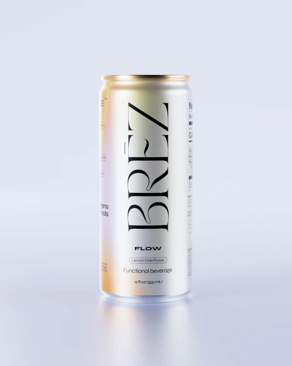 BREZ 'Flow' Lemon Elderflower Functional Beverage 12oz Can ...