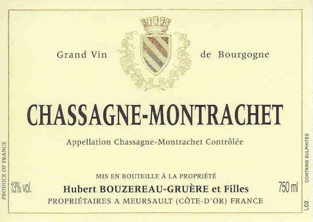 Hubert Bouzereau-Gruere Chassagne-Montrachet 2021 :: Burgundy Red