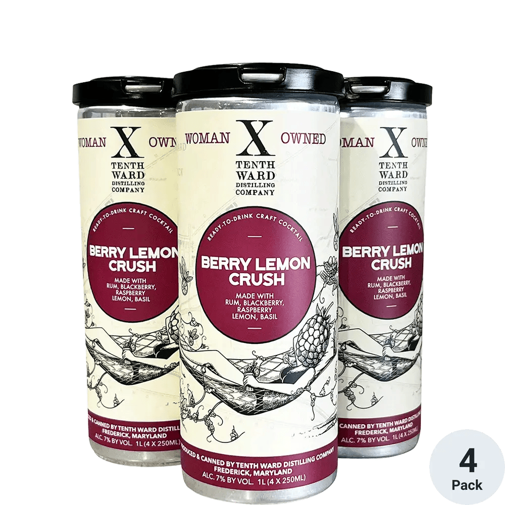 Tenth Ward Distilling Berry Lemon Crush 4-250ml Cans :: Ready to Go ...