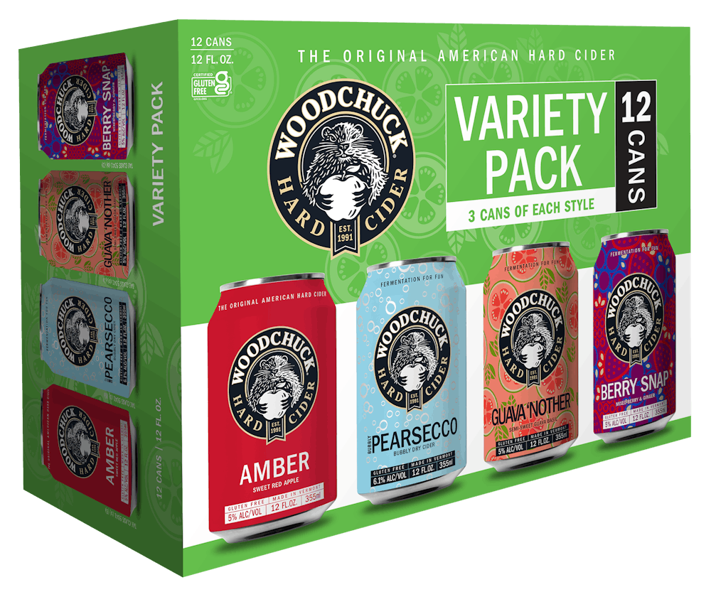 Woodchuck Cider Cluster Chuck Variety Pack 12-355ml Cans :: Cider