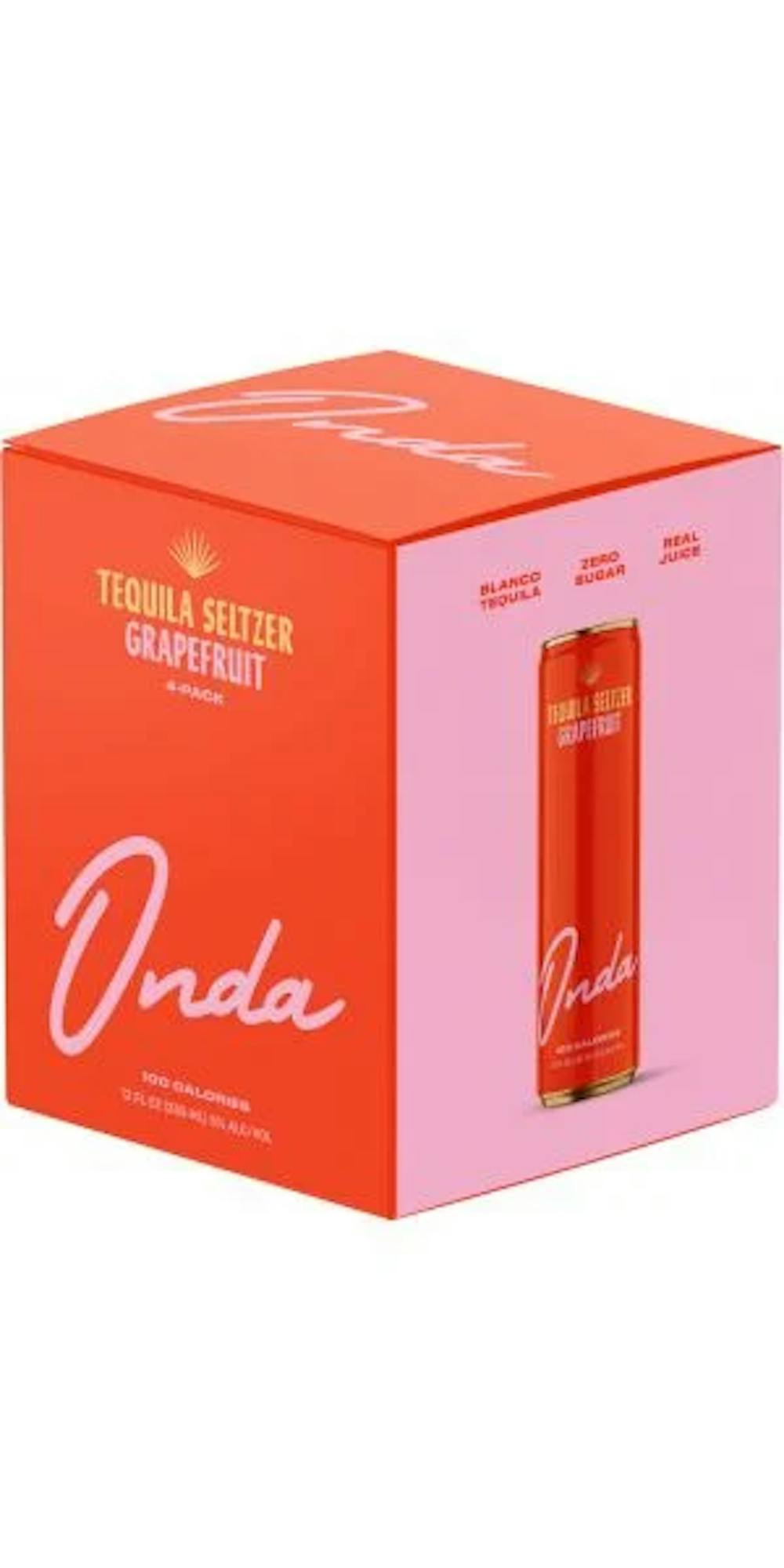 Onda Sparkling Tequila Grapefruit Seltzer 4 355ml Can Tequila