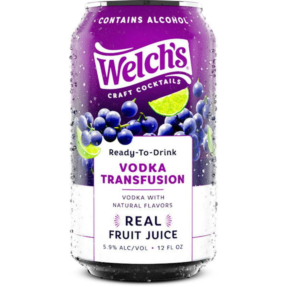 Welchs Craft Cocktails Grape Vodka Transfusion 4-12oz Cans :: Ready to ...