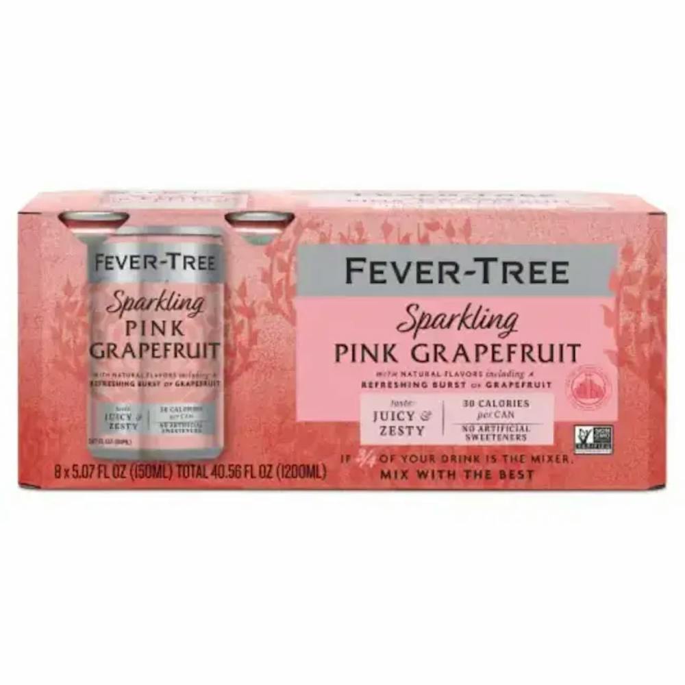 Fever Tree Sparkling Pink Grapefruit 8-150ml Cans :: Cocktail Mixers