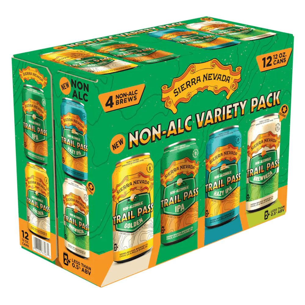 Sierra Nevada Non-Alc Trail Pass Variety Pack 12-12oz Cans :: Non ...