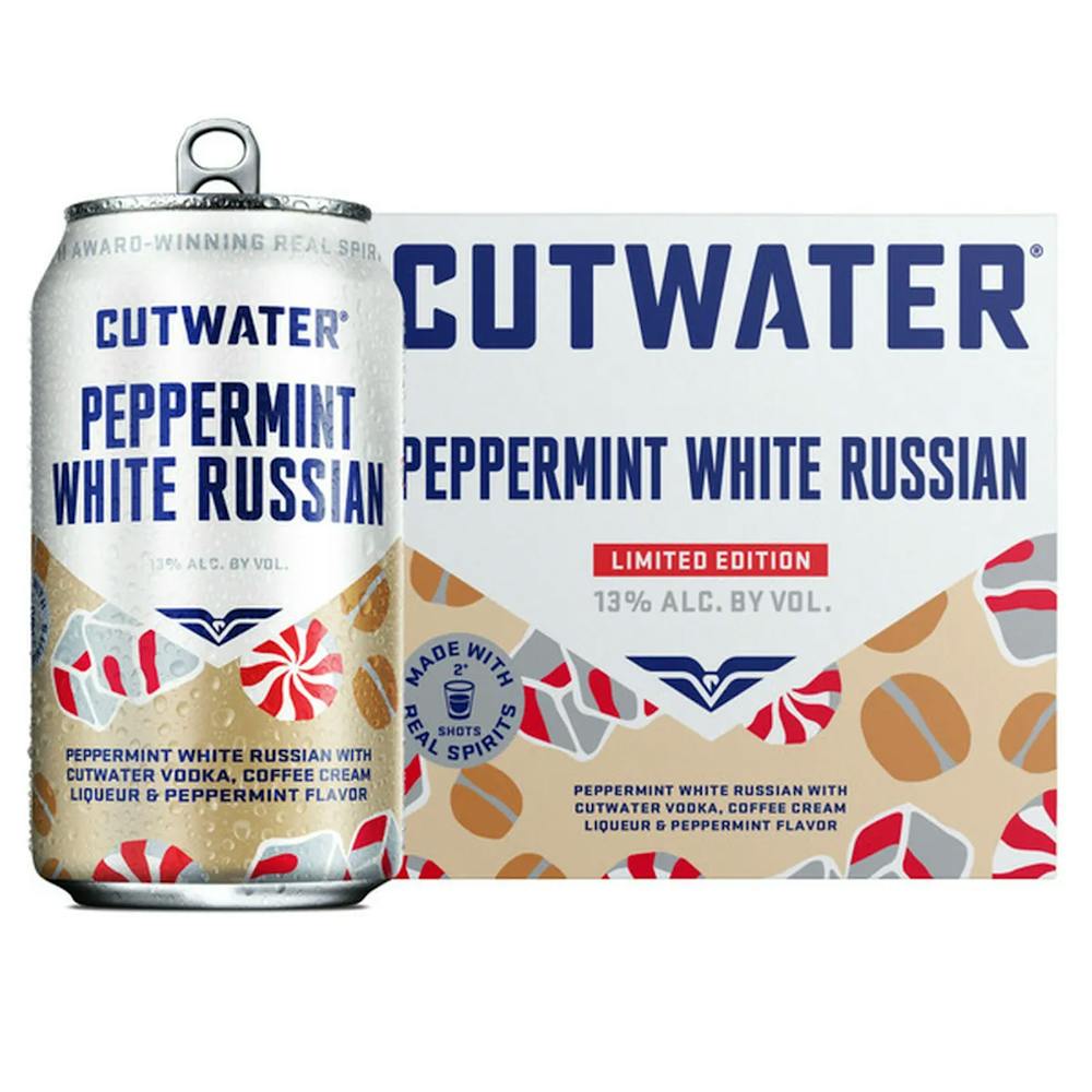 Cutwater Peppermint White Russian 4-355ml Cans :: Ready to Go Cocktails
