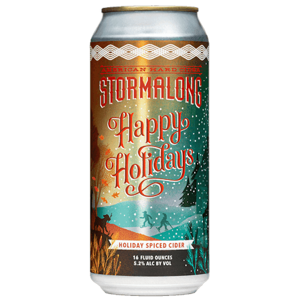 Stormalong 'Happy Holidays' Holiday Spiced Cider 16oz Can :: Other ...