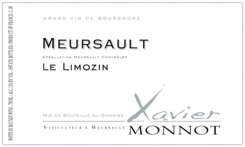 Xavier Monnot Meursault Le Limozin 2022 :: Burgundy White