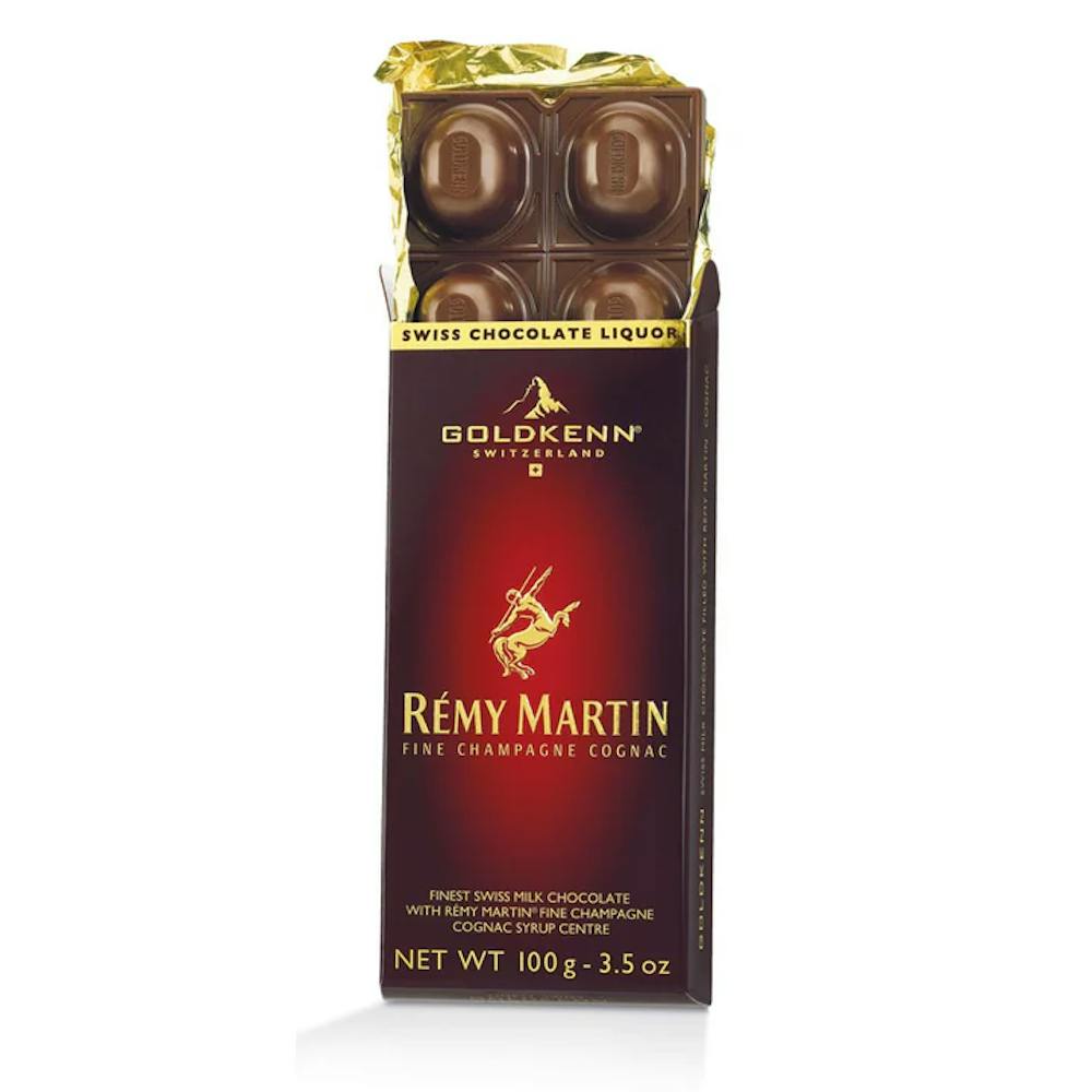 Goldkenn Remy Martin Cognac Swiss Milk Chocolate Bar :: Chocolate