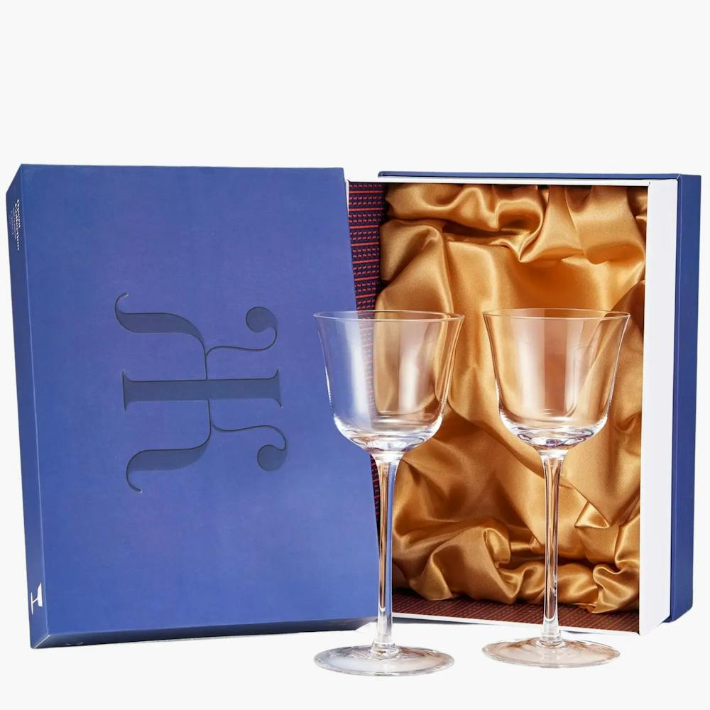 Vintage Crystal Nick & Nora Coupe Glasses (Set of 2) :: Spirits Glasses