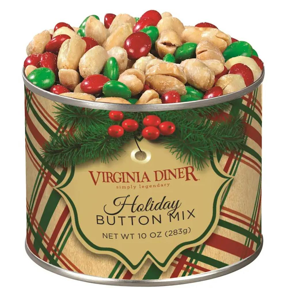 Holiday Plaid Button Mix 10oz by Virginia Diner :: Snacks, Chips, Crackers