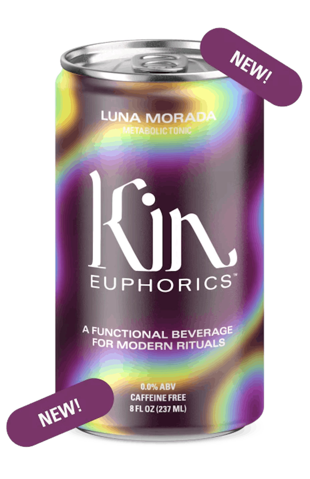 Kin Euphorics Luna Morada 8oz Can :: Adaptogenic Drinks