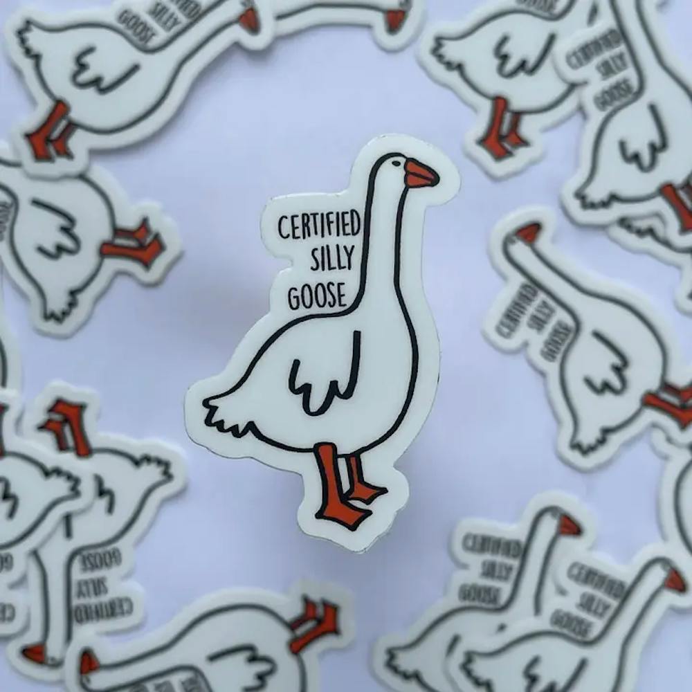Certified Silly Goose Sticker by Breakout Press Co. :: Homegoods