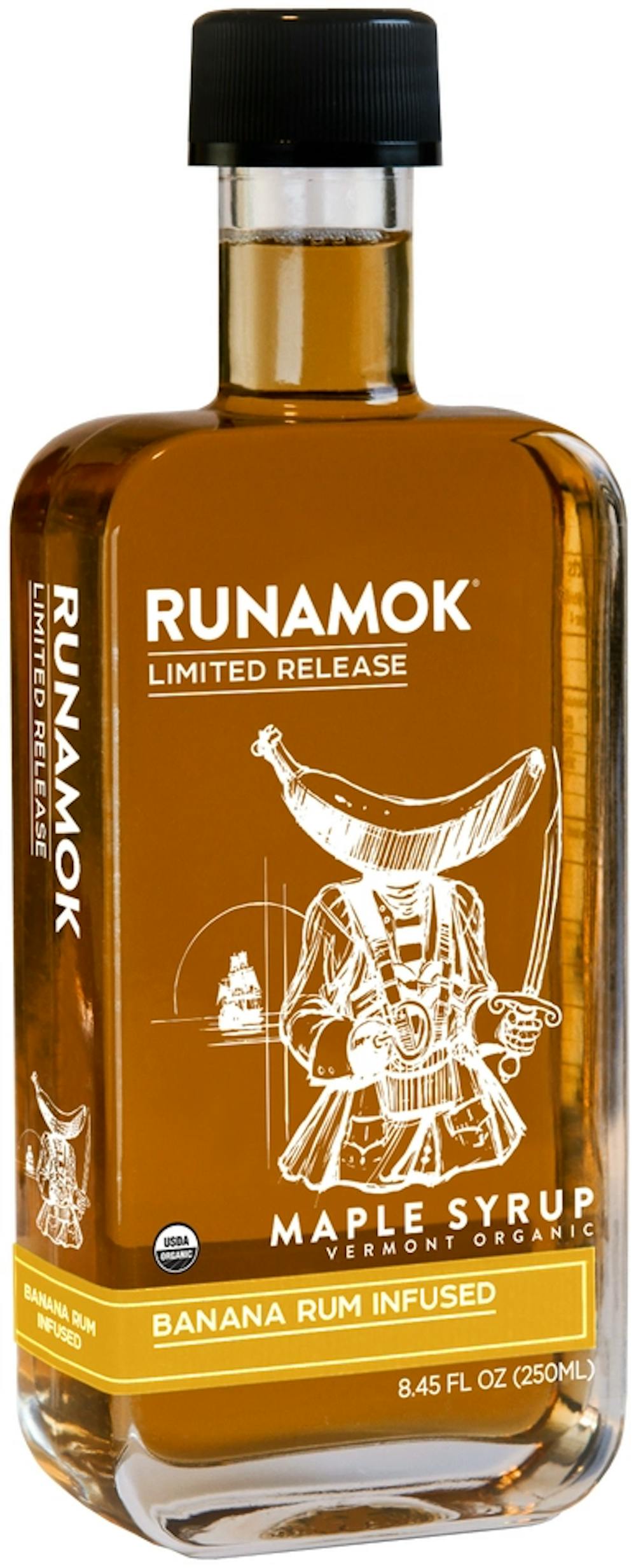 Banana Rum Infused Organic Maple Syrup by Runamok :: Honey and Syrup