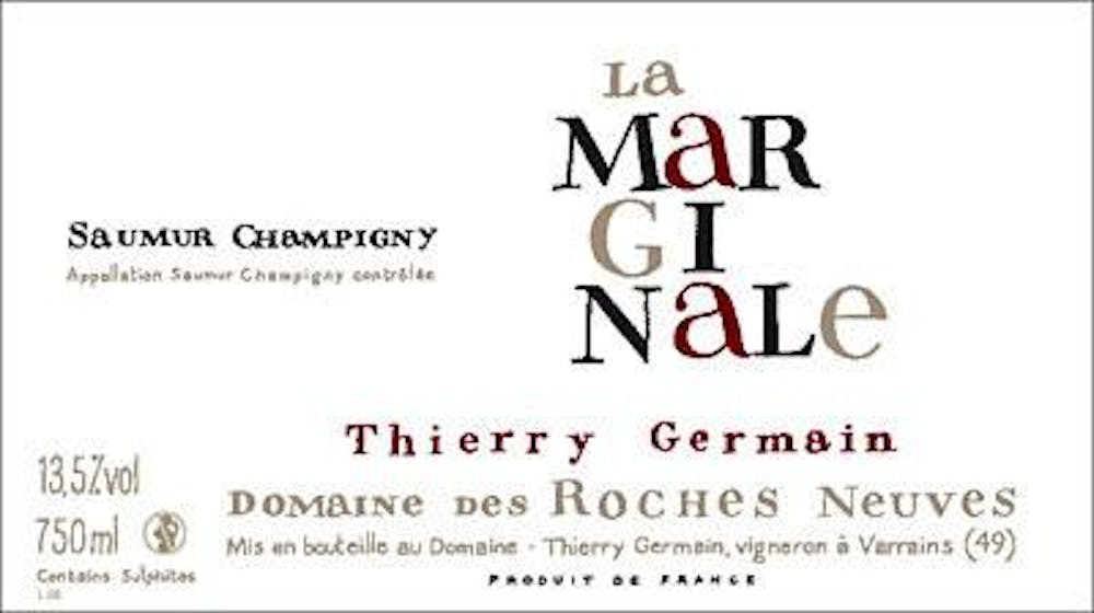 Domaine des Roches Neuves Marginale 2021 :: Loire Red