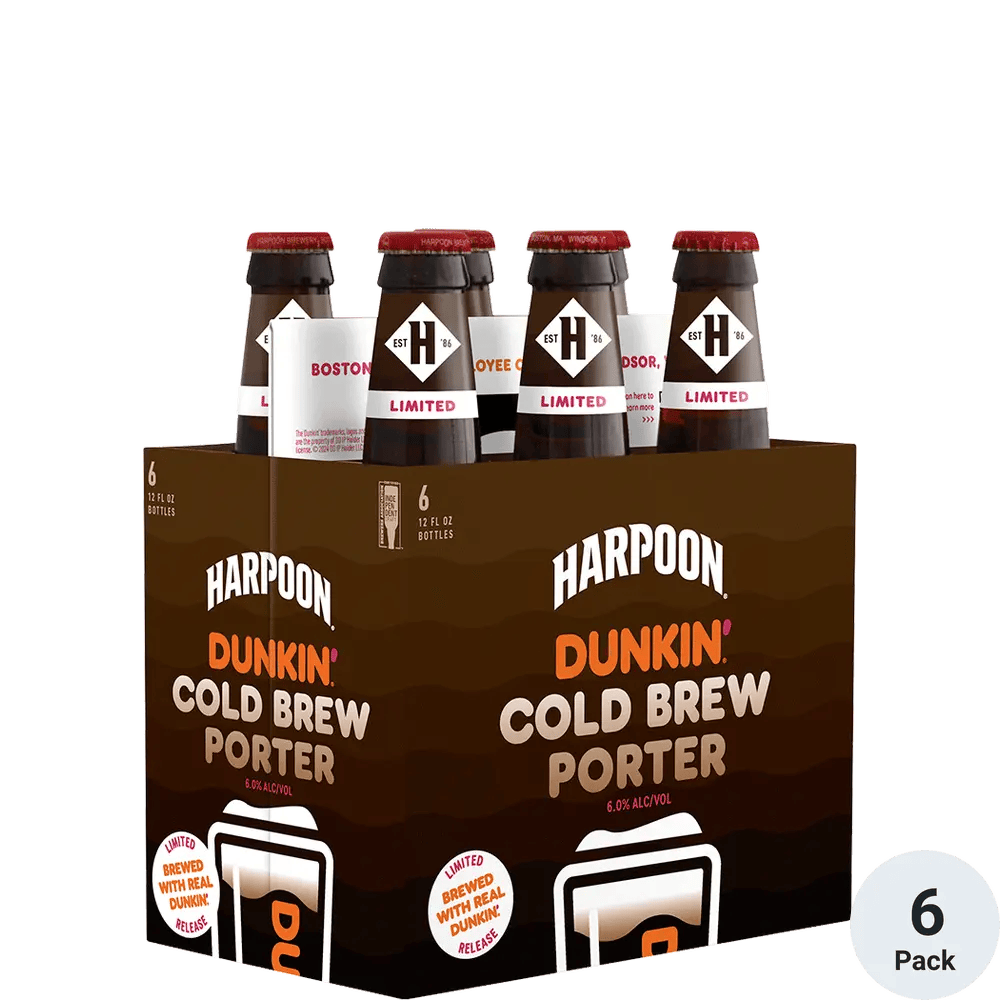Harpoon Brewery Dunkin' Cold Brew Porter 6-12oz Bottles :: Stout/Porter