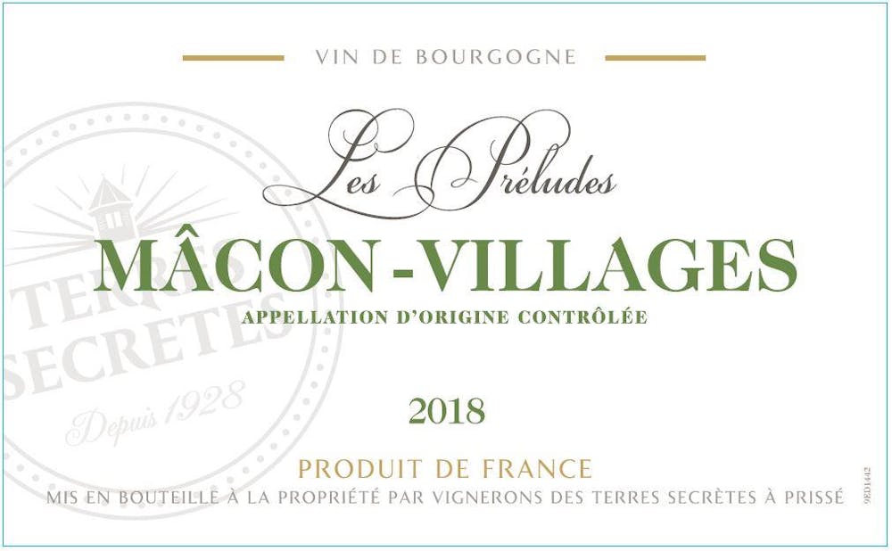 Terres Secretes 'Les Preludes' Macon-Villages 2022 :: Burgundy White