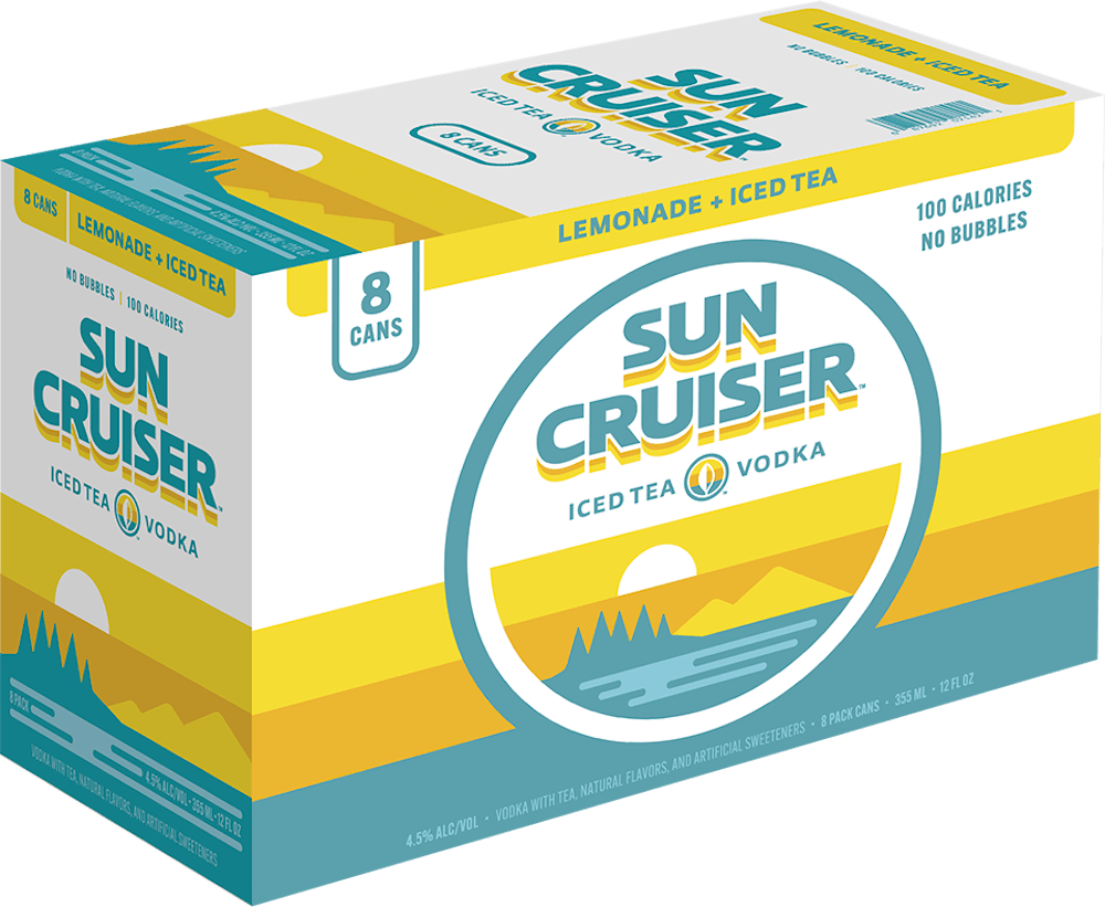 Sun Cruiser Lemonade Vodka & Iced Tea 8-12oz Cans :: Ready to Go Cocktails