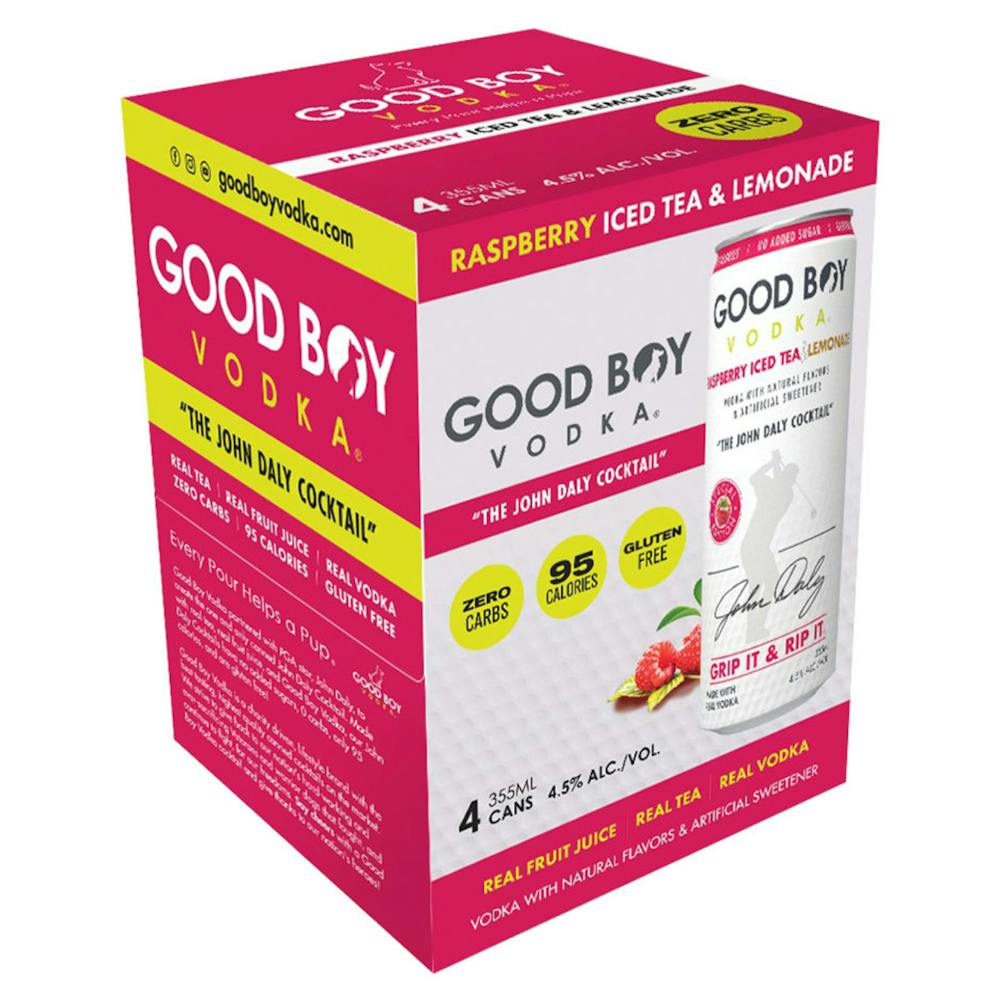 Good Boy Vodka Cocktails Raspberry Tea 4-355ml Cans :: Ready to Go ...