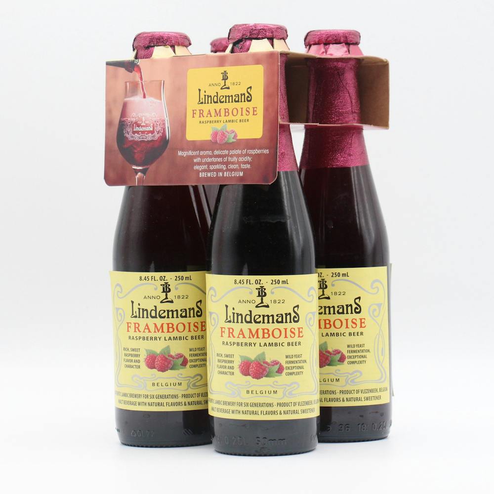 Lindemans Framboise Rasberry Lambic Beer 4-250ml Bottles :: Sour