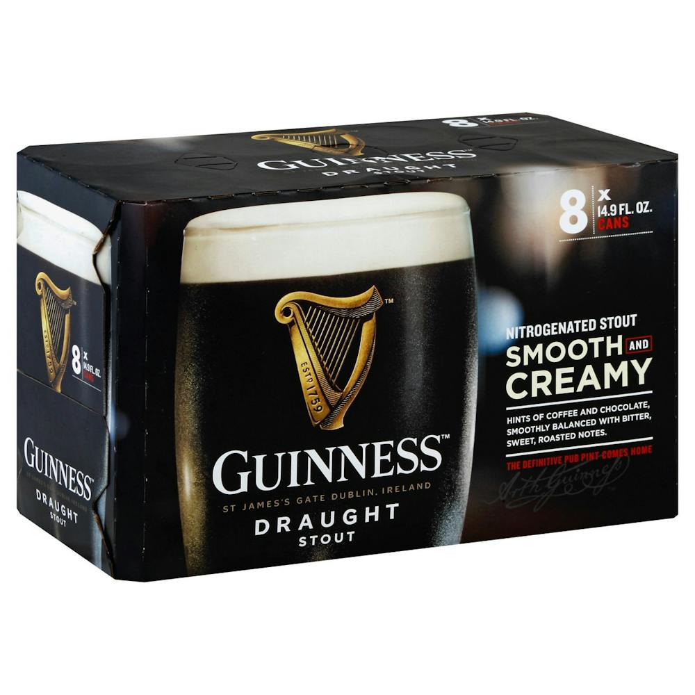Guinness Draught Stout 8-14.9oz Cans :: Stout/Porter