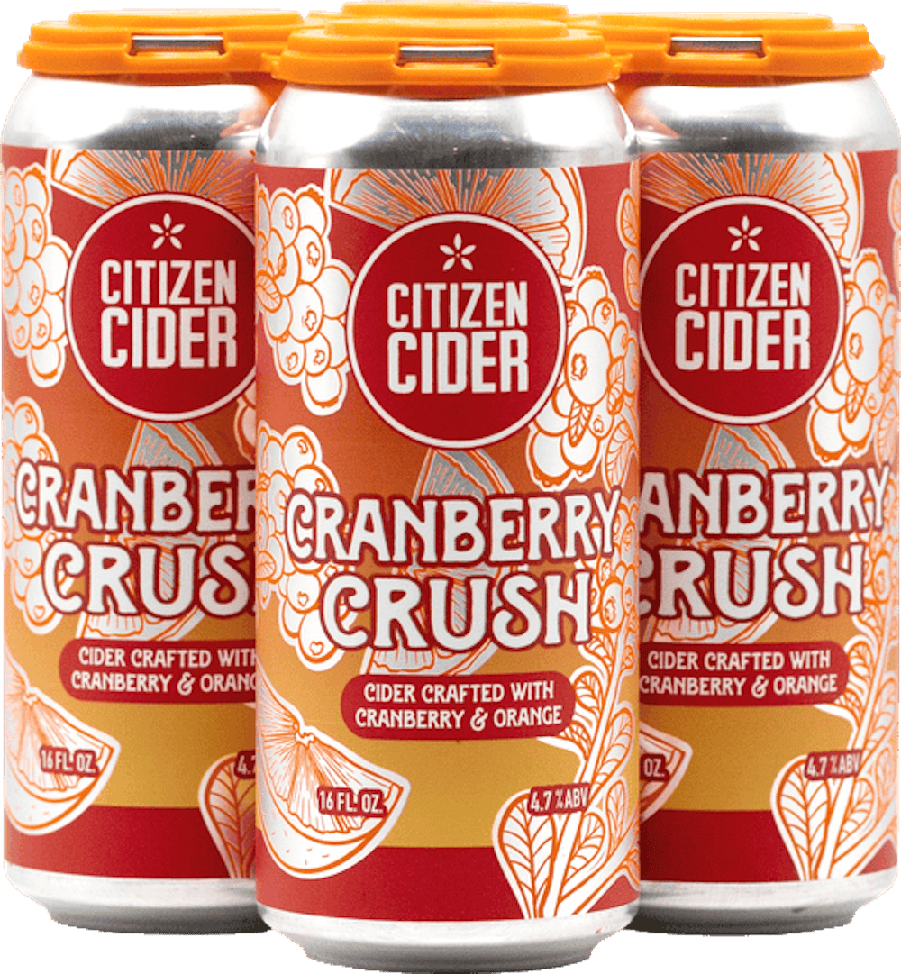 Citizen Cider 'Cranberry Crush' 4-16oz Cans :: Cider