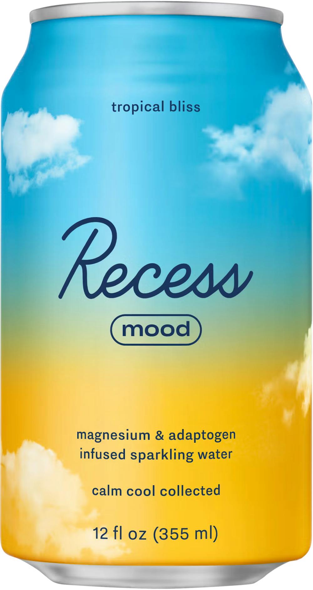 Recess Mood Tropical Bliss Infused Sparkling Water 12oz :: Adaptogenic ...
