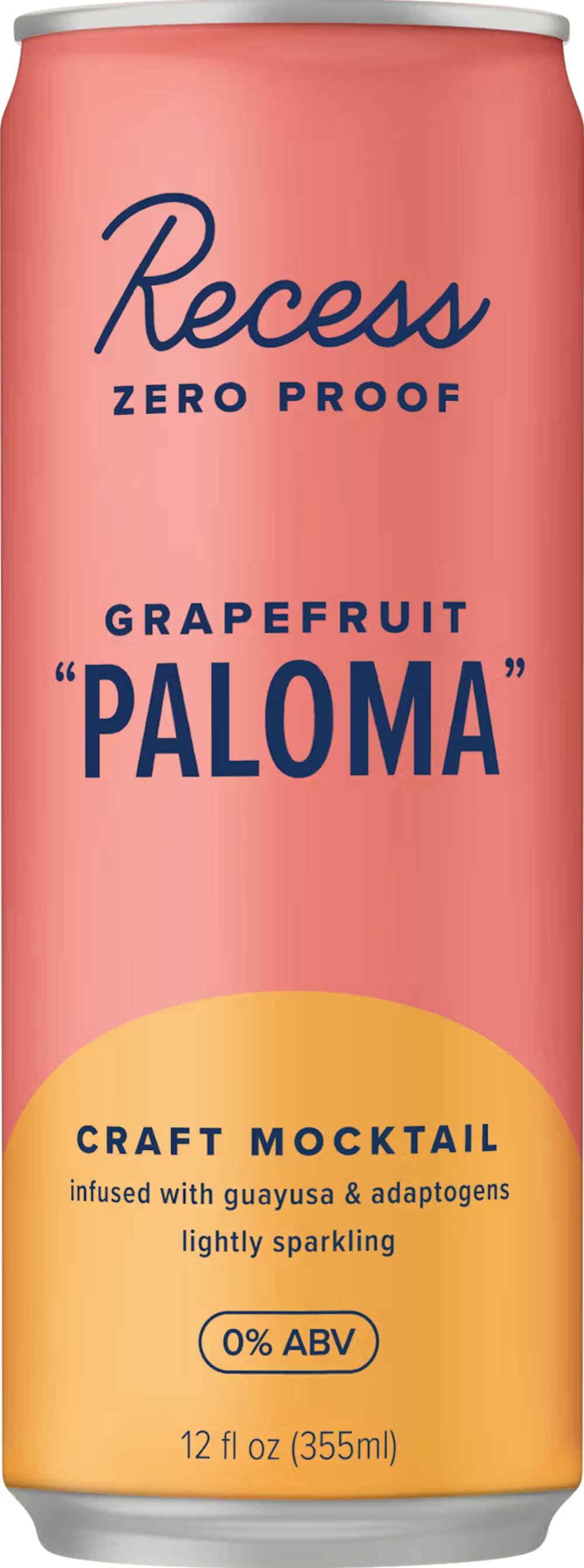 Recess Zero Proof Grapefruit 'Paloma' Craft Mocktail 12oz :: Non ...