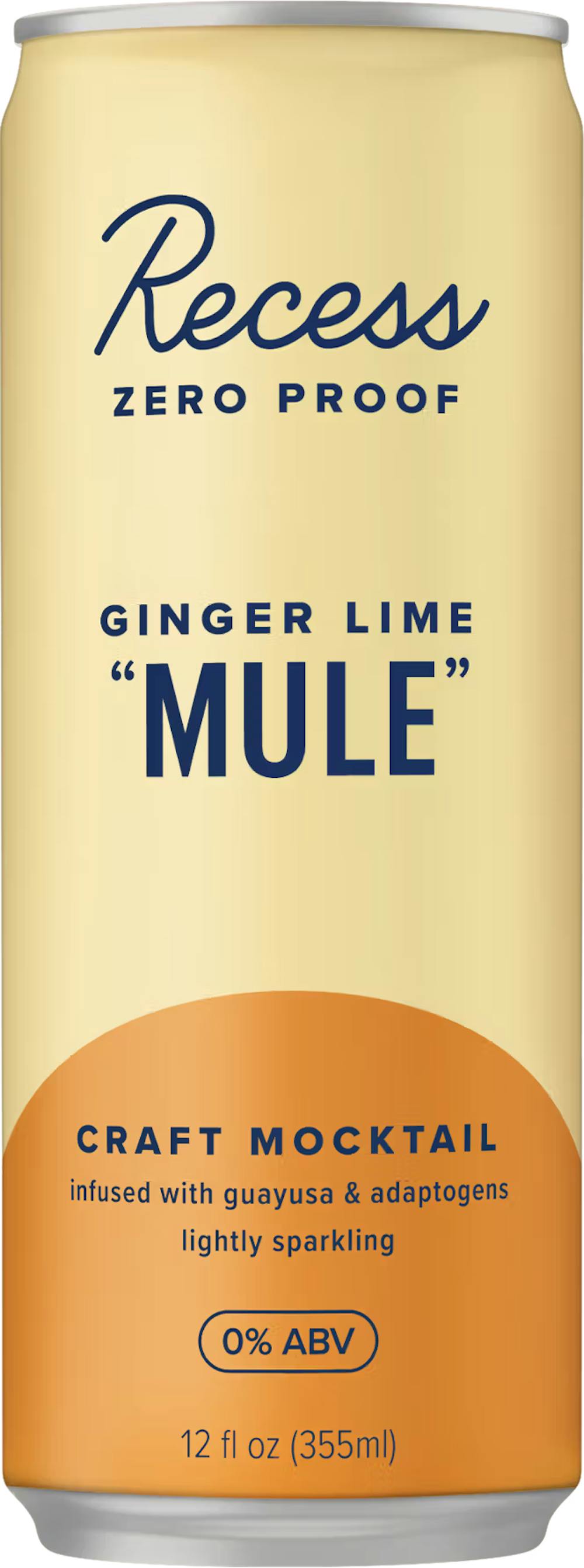 Recess Zero Proof Ginger Lime 'Mule' Craft Mocktail 12oz :: Non ...