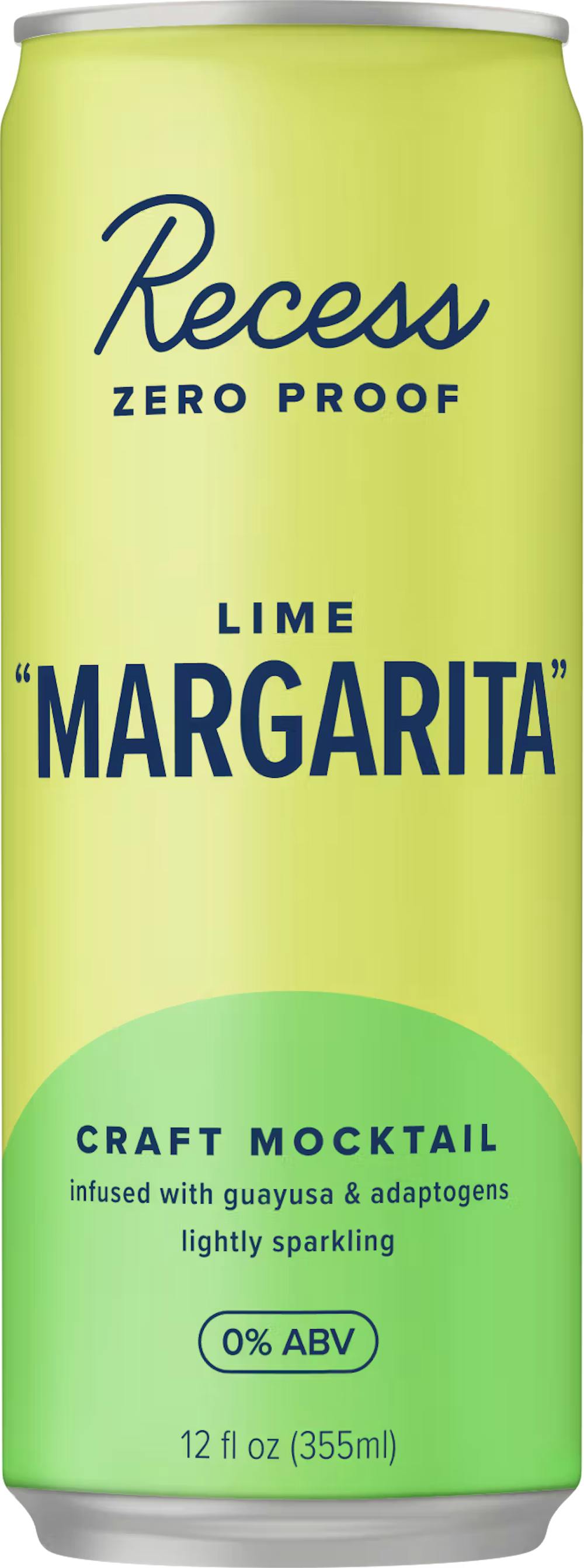 Recess Zero Proof Lime Margarita Craft Mocktail 12oz :: Non-Alcoholic ...