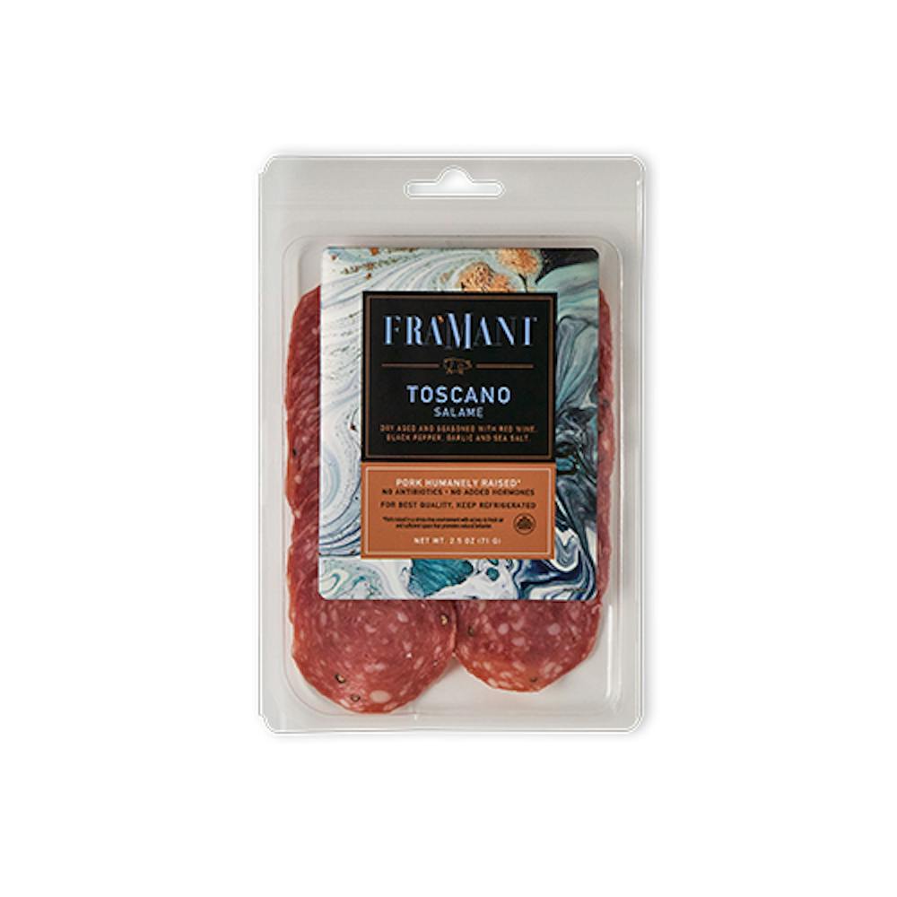 Fra'Mani Dry Aged Sliced Toscano Salame 2.5oz :: Meats
