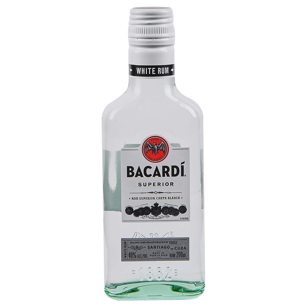 Bacardi 'Superior' 200ml Silver Rum :: Rum