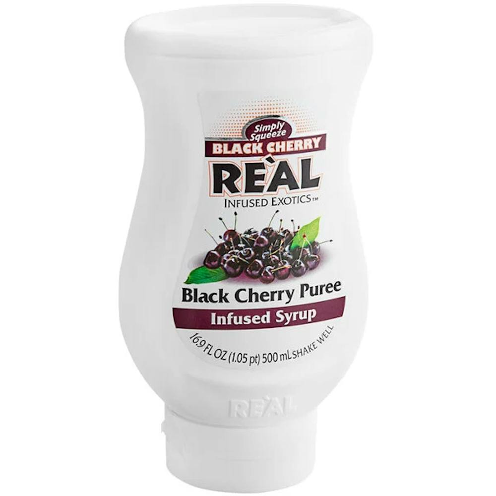 Real Black Cherry Puree Infused Syrup 500ml :: Syrups