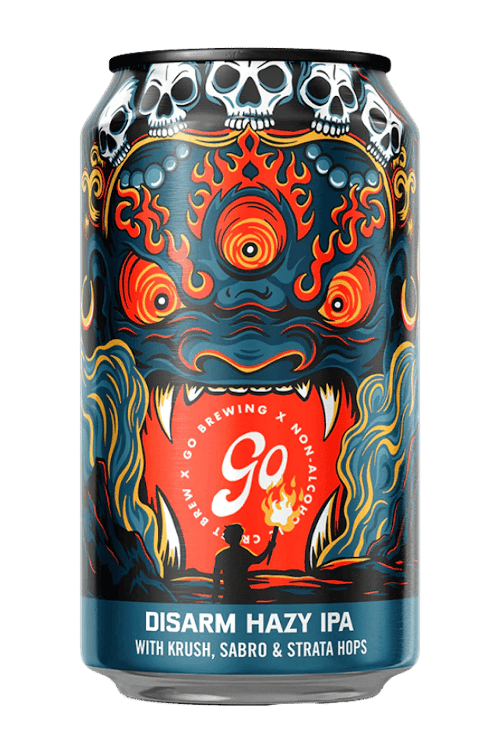 Go Brewing Non-Alcoholic Disarm Hazy IPA 12oz Can :: Non-Alcoholic Beer