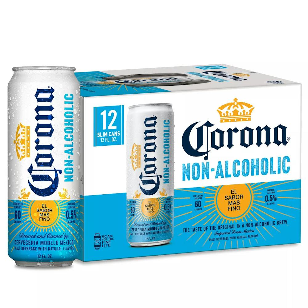 Corona Non-Alcoholic Mexican Lager 12-12oz Cans :: Non-Alcoholic Beer