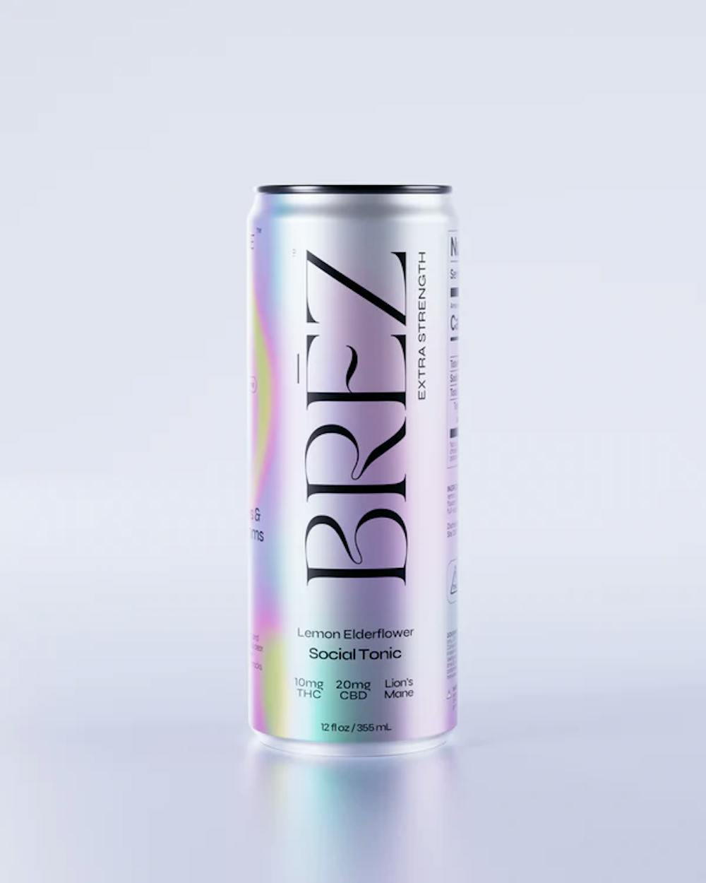 BREZ Lemon Elderflower 10mg THC Social Tonic 12oz Can :: CBD Drinks