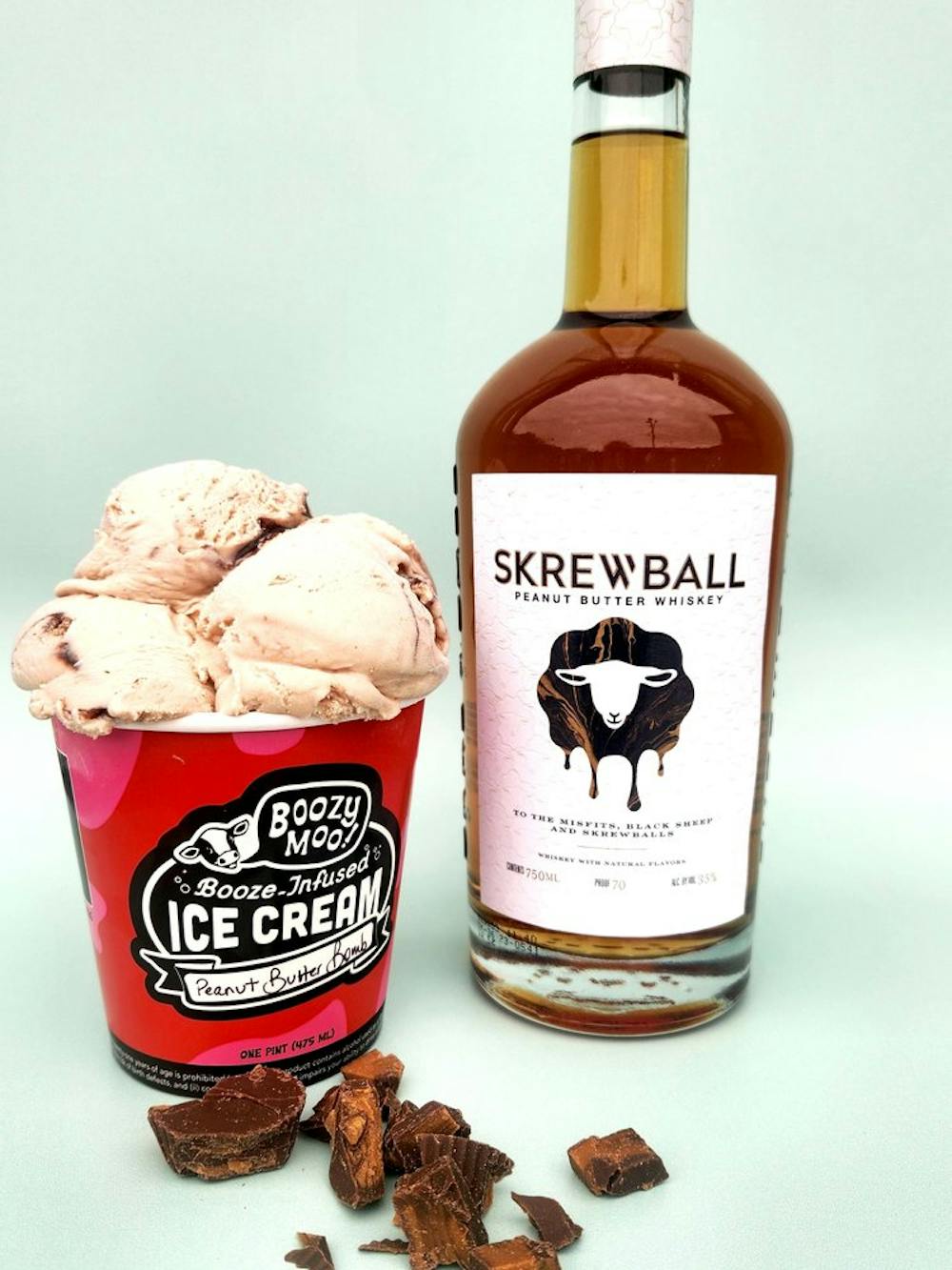 Boozy Moo! Ice Cream Peanut Butter Bomb Pint :: Snacks, Chips, Crackers