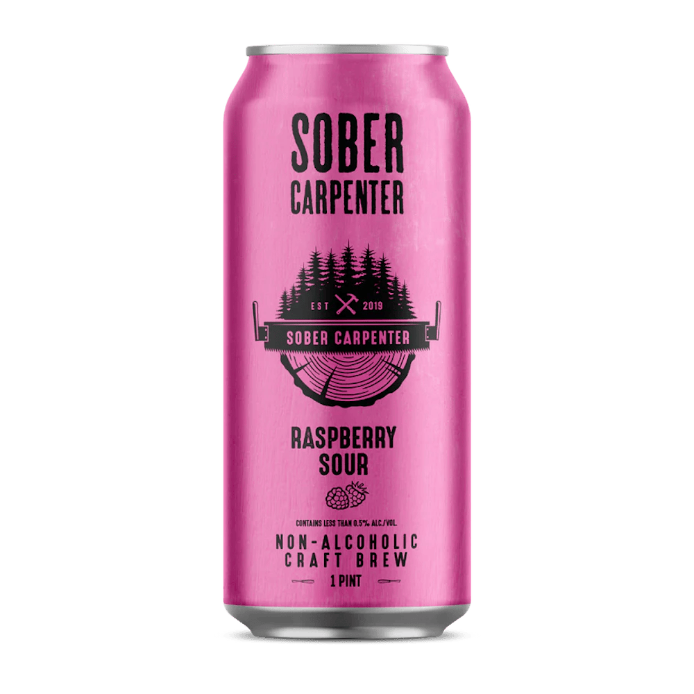Sober Carpenter Non-Alcoholic Raspberry Sour 16oz Can :: Non-Alcoholic Beer