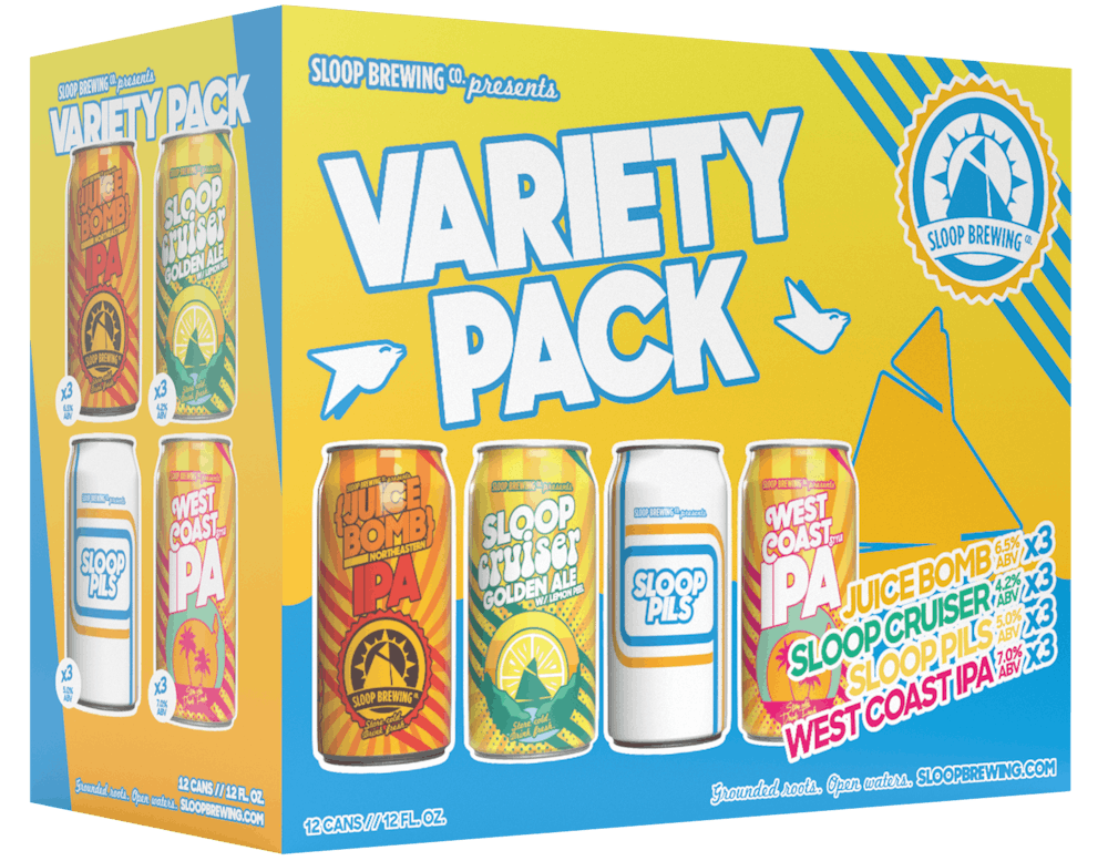 Sloop Brewing Co. Variety Pack 12-12oz Cans :: Other / Variety Packs
