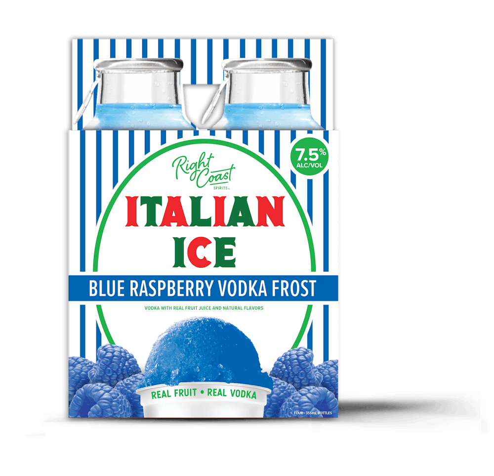 Right Coast Italian Ice Blue Raspberry Vodka Frost 4-12oz :: Ready to ...
