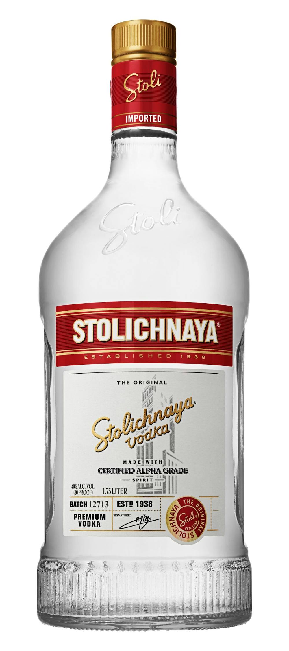 Stoli Vodka (Stolichnaya) 80 Proof - 1.75L - Lowest Prices