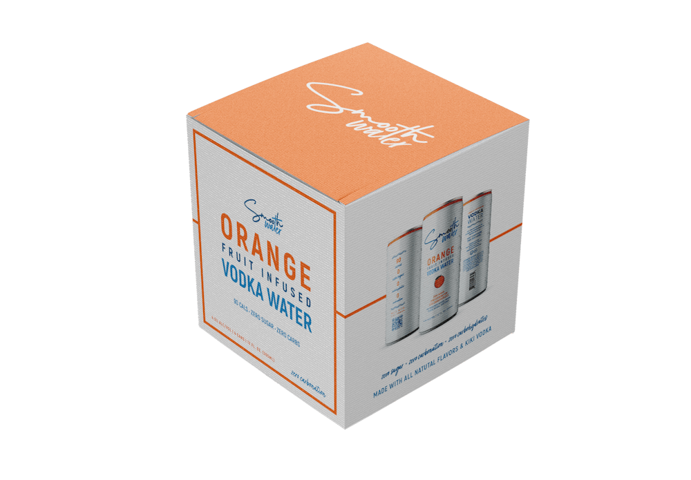 Smooth Water Orange 4-12oz Cans :: Ready to Go Cocktails