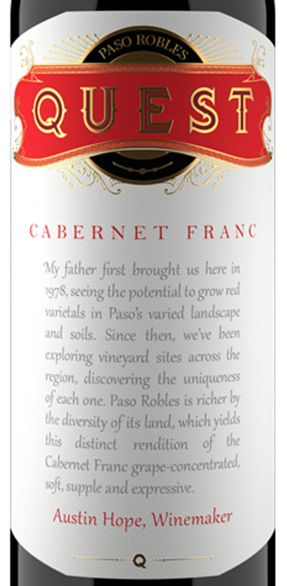 Quest By Austin Hope Cabernet Franc Red Blend 2023 :: Red Blends