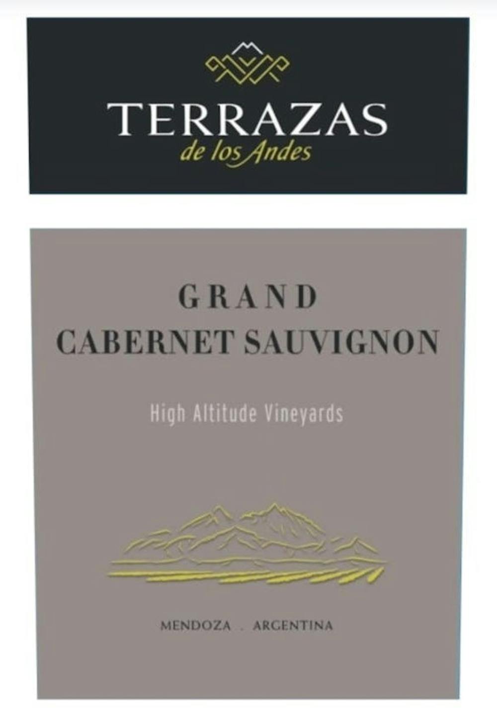 Bodegas Terrazas de los Andes Grand Cabernet Sauvignon 2019 :: Cabernet ...