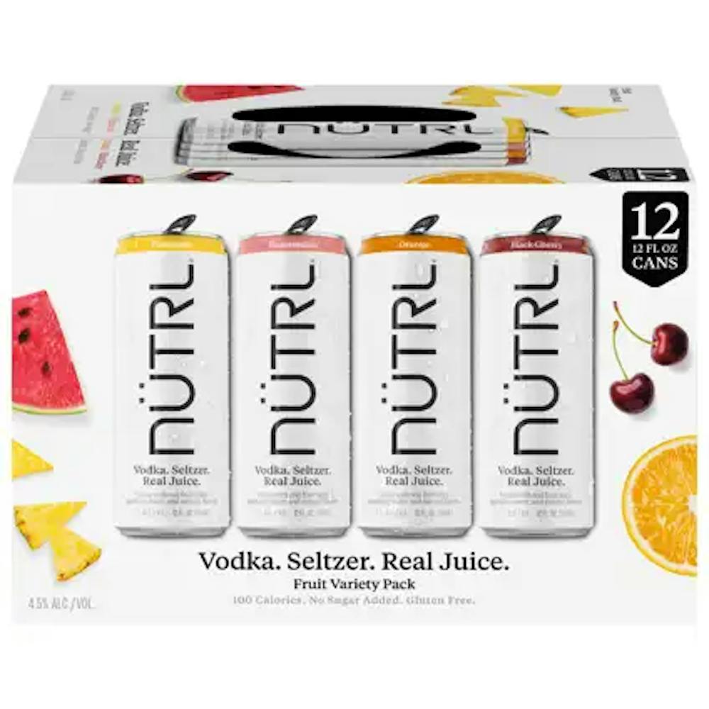 Nutrl Classic Vodka Seltzer Fruit Variety 12-355ml Cans :: Ready to Go ...