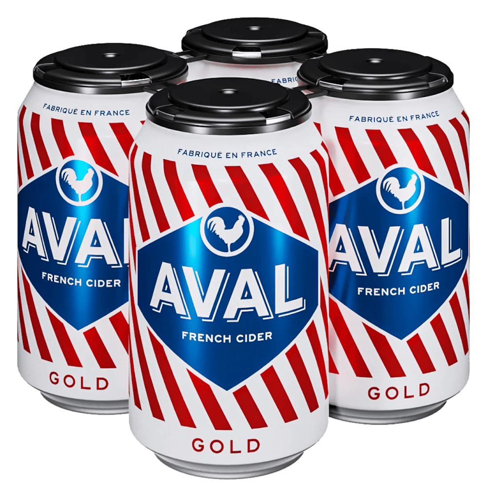 AVAL French Cider 'Gold' 4-11.2oz Cans :: Other / Variety Packs