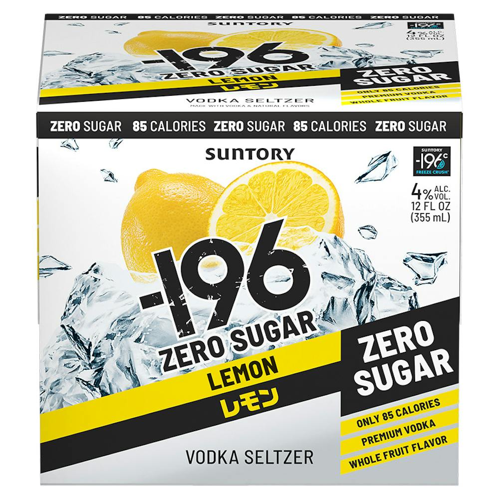 Suntory -196 Zero Sugar Lemon Vodka Soda 4-355ml Cans :: Ready to Go ...