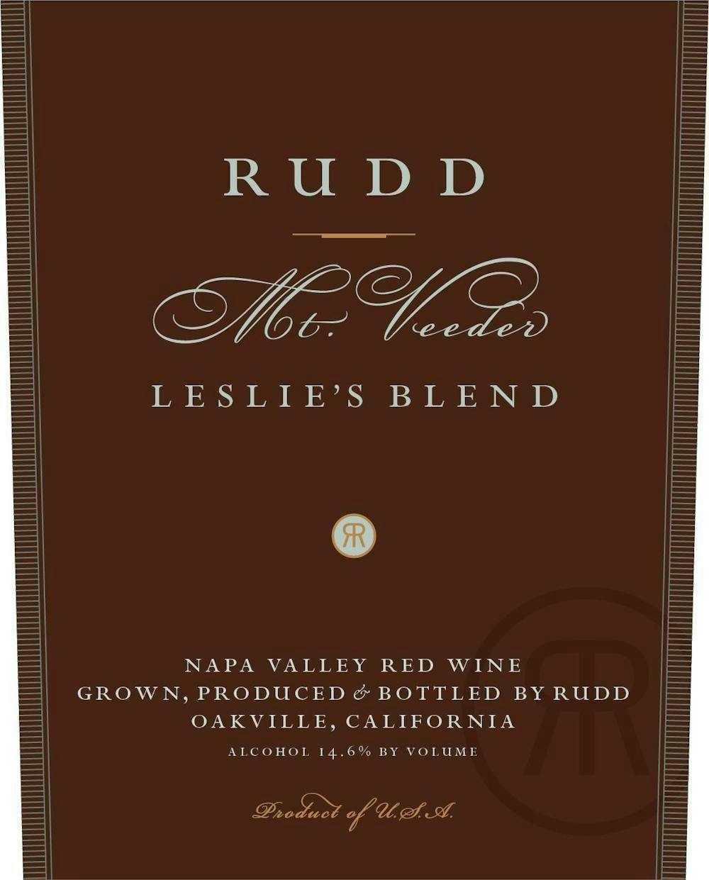 Rudd Estate Leslie's Blend 2020 :: Red Blends